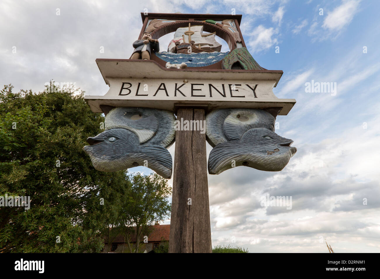 Norfolk village sign tradition hi-res stock photography and images - Alamy
