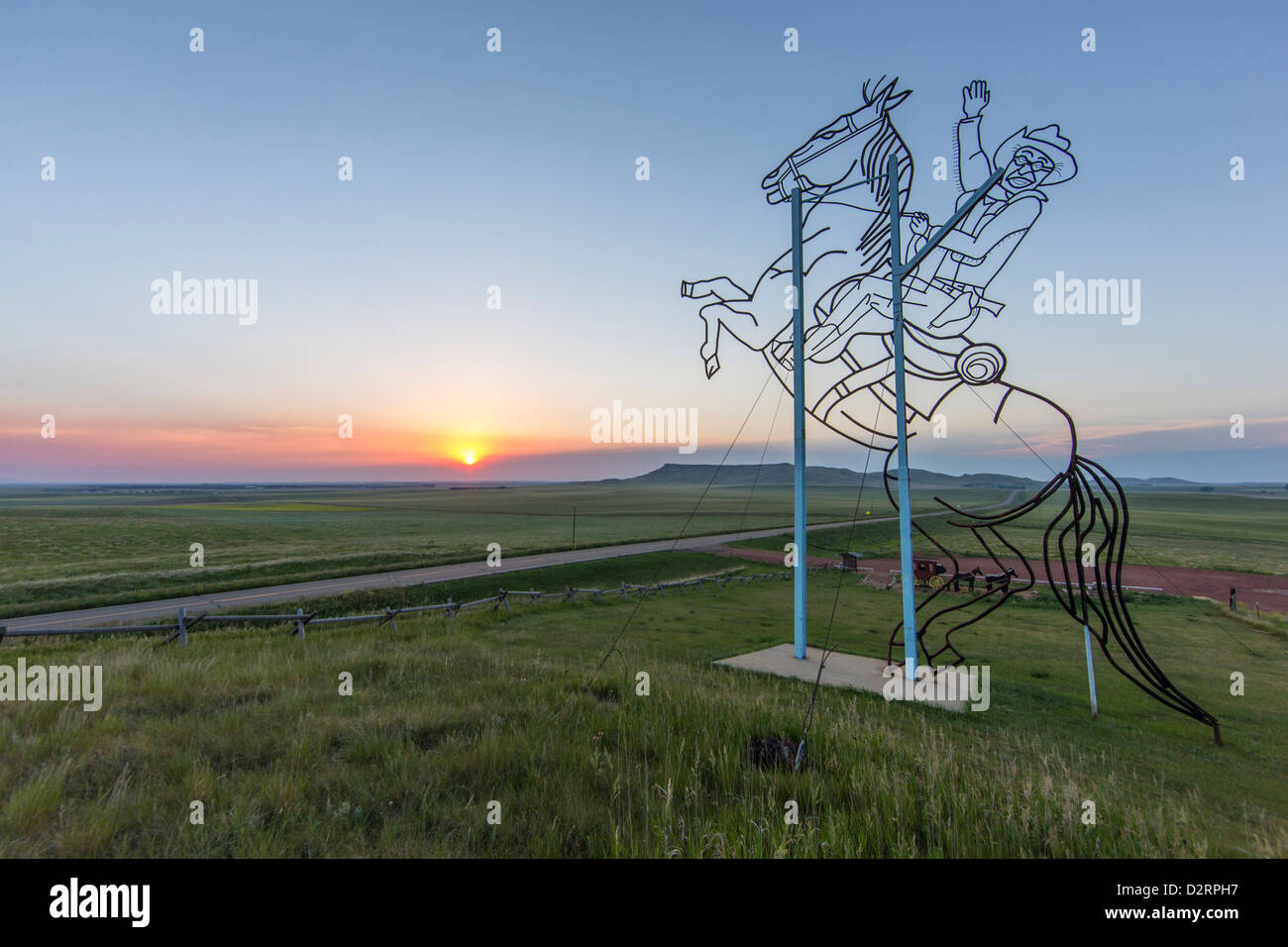 The Enchanted Highway near Regent, North Dakota, USA Stock Photo - Alamy