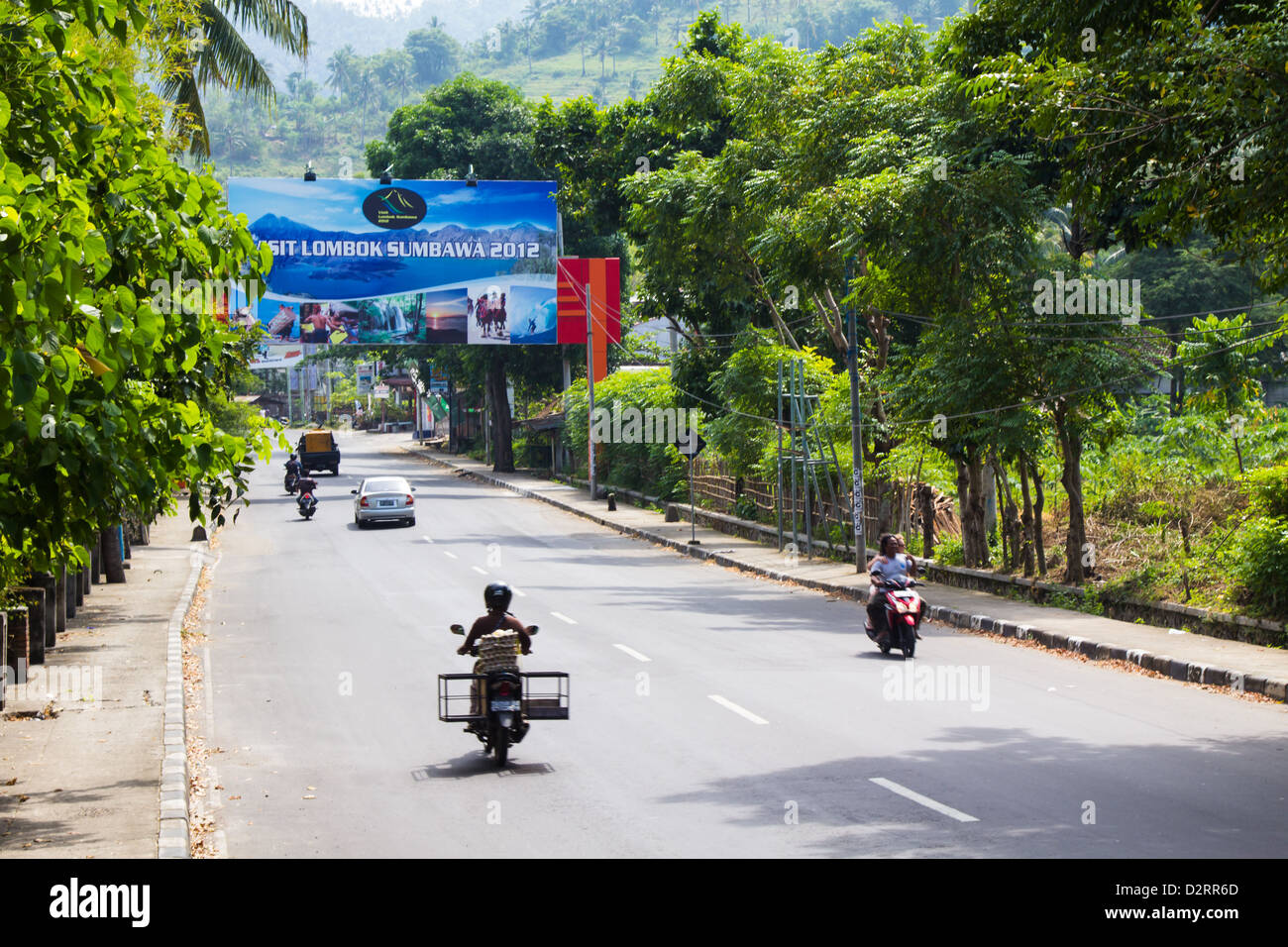 Senggigi street scene, Lombok, Indonesia Stock Photo - Alamy