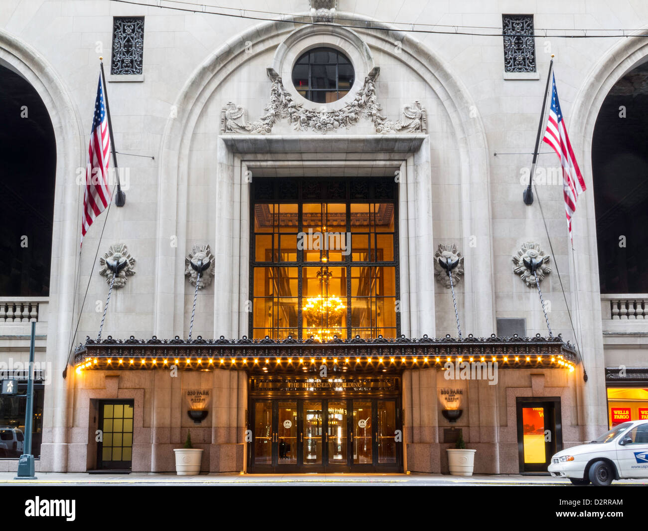 The Helmsley Building E. 45th Street entrance, NYC Stock Photo - Alamy