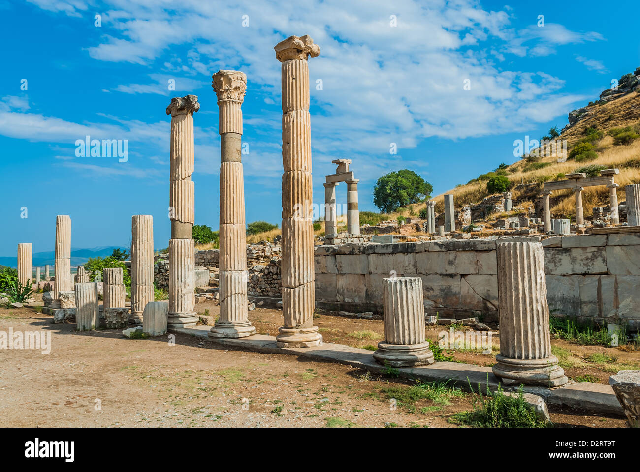 Ephesus ancient greek ruins in Anatolia Turkey Stock Photo - Alamy