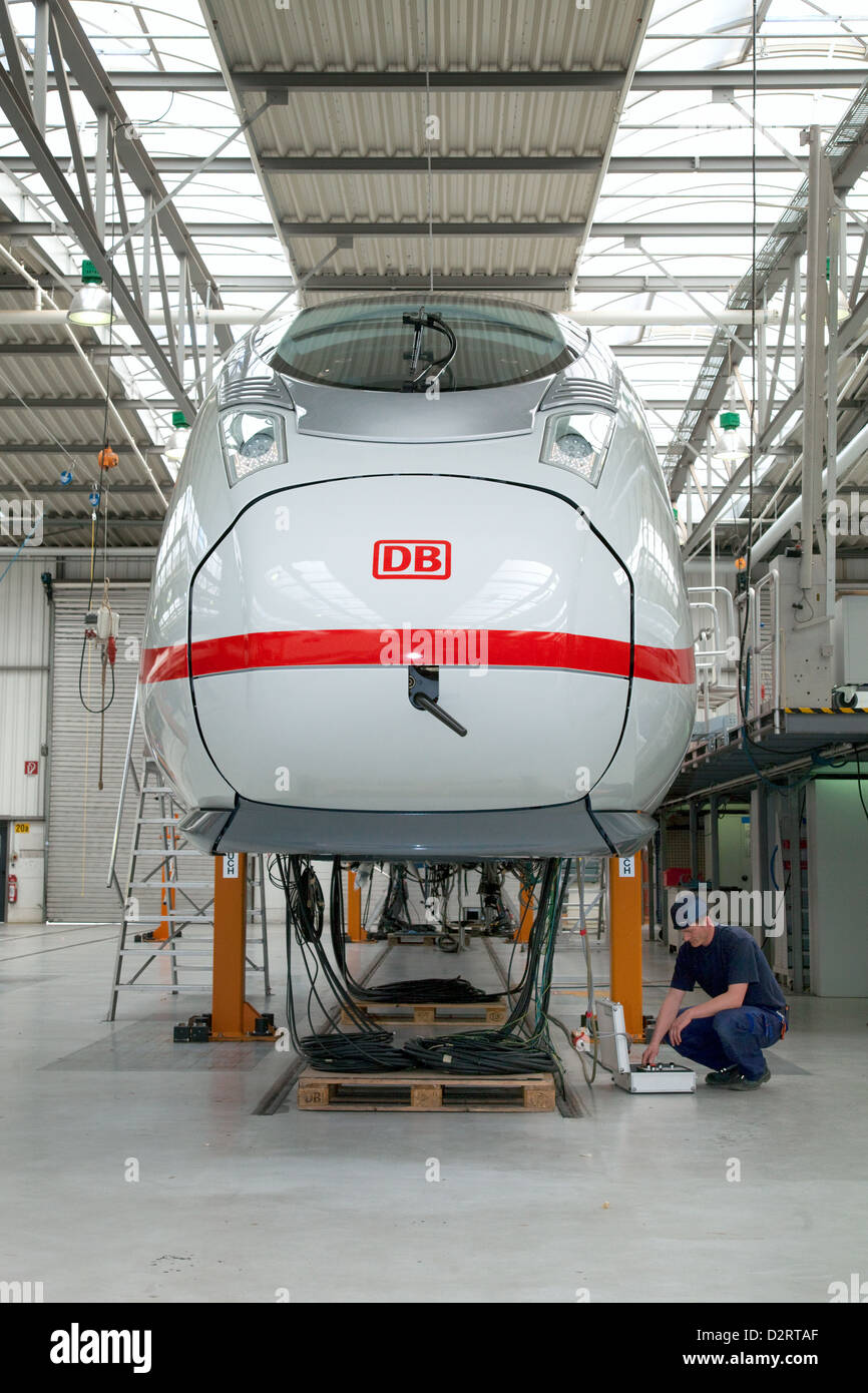 Krefeld, Germany, Siemens Mobility, final assembly of the new ICE 3 ...