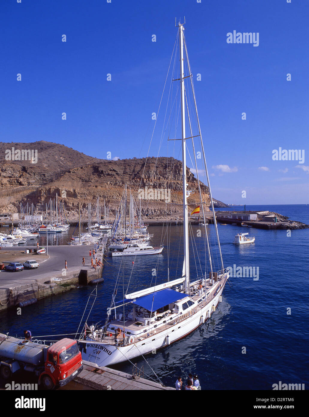 Harbour view, Puerto Rico, Gran Canaria, Canary Islands, Spain Stock ...
