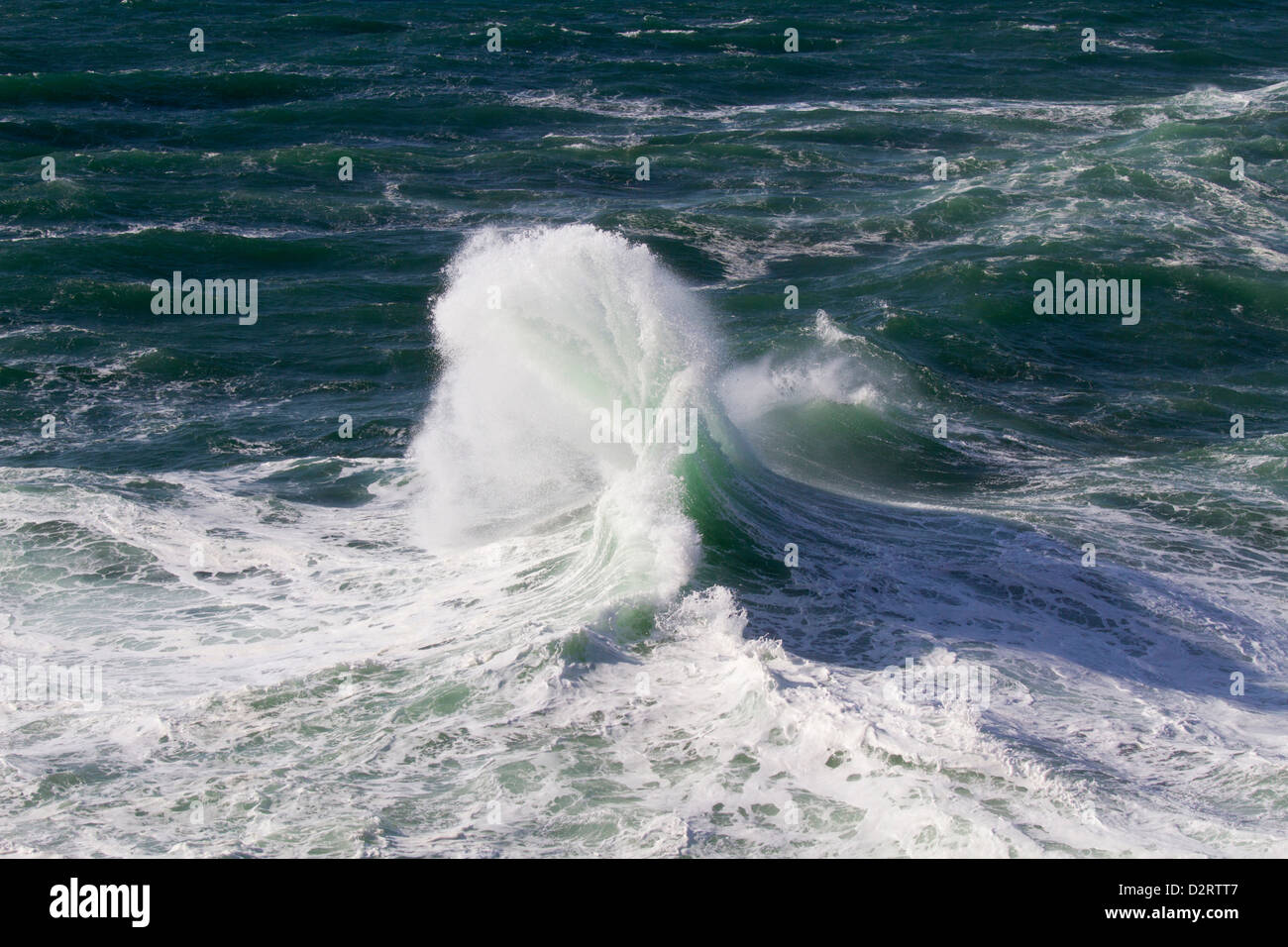 OR, Cape Kiwanda, Wind driven ocean waves Stock Photo - Alamy