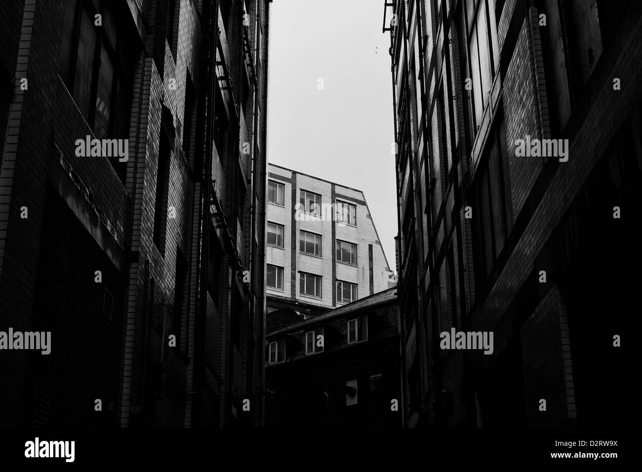 Liverpool back alley Black and White Stock Photos & Images - Alamy