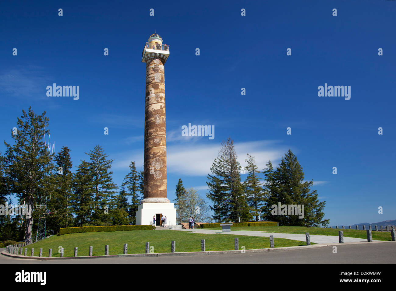 OR, Astoria, Astoria Column, 125 foot tower on Coxcomb Hill; built in ...