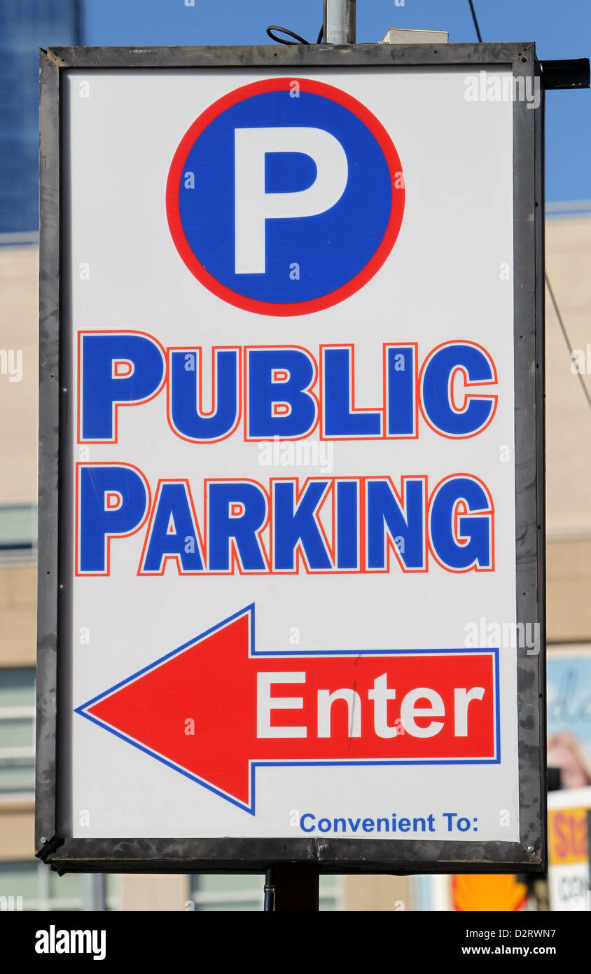 Parking Lots and signs in Los Angeles Stock Photo - Alamy