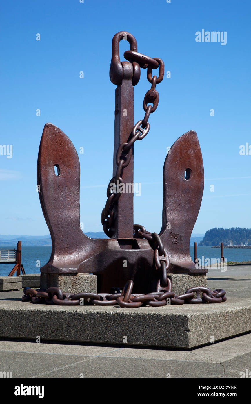 OR, Astoria, Columbia River Maritime Museum, Ship anchor Stock Photo ...
