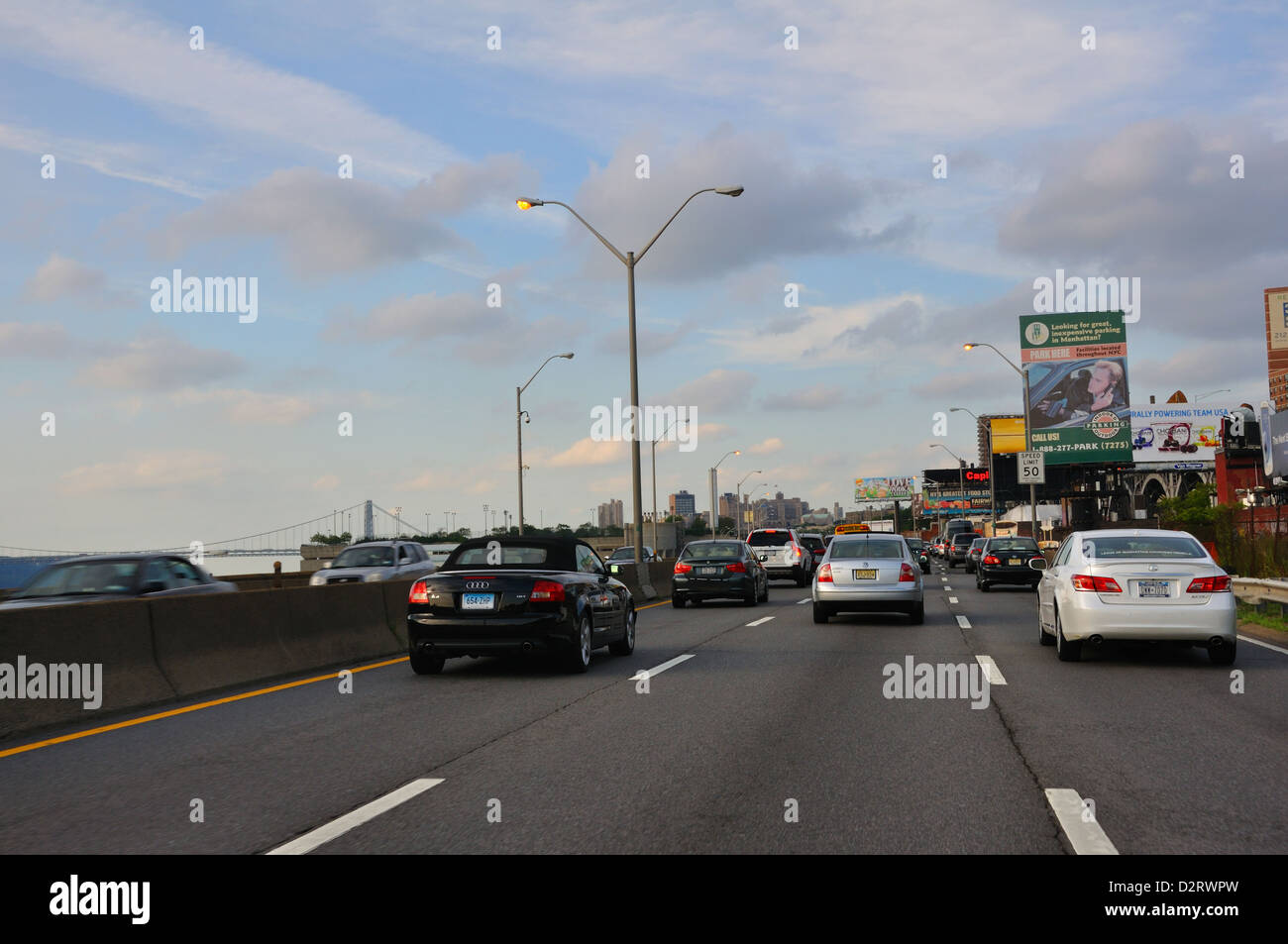 Traffic on highway in New York City, USA Stock Photo - Alamy