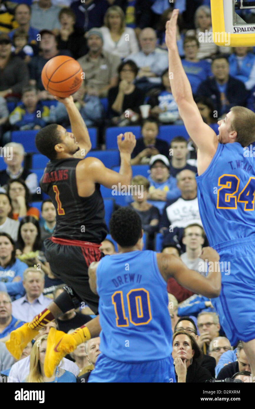 April 1, 2013 - Los Angeles, California, USA - Trojan point guard Jio ...