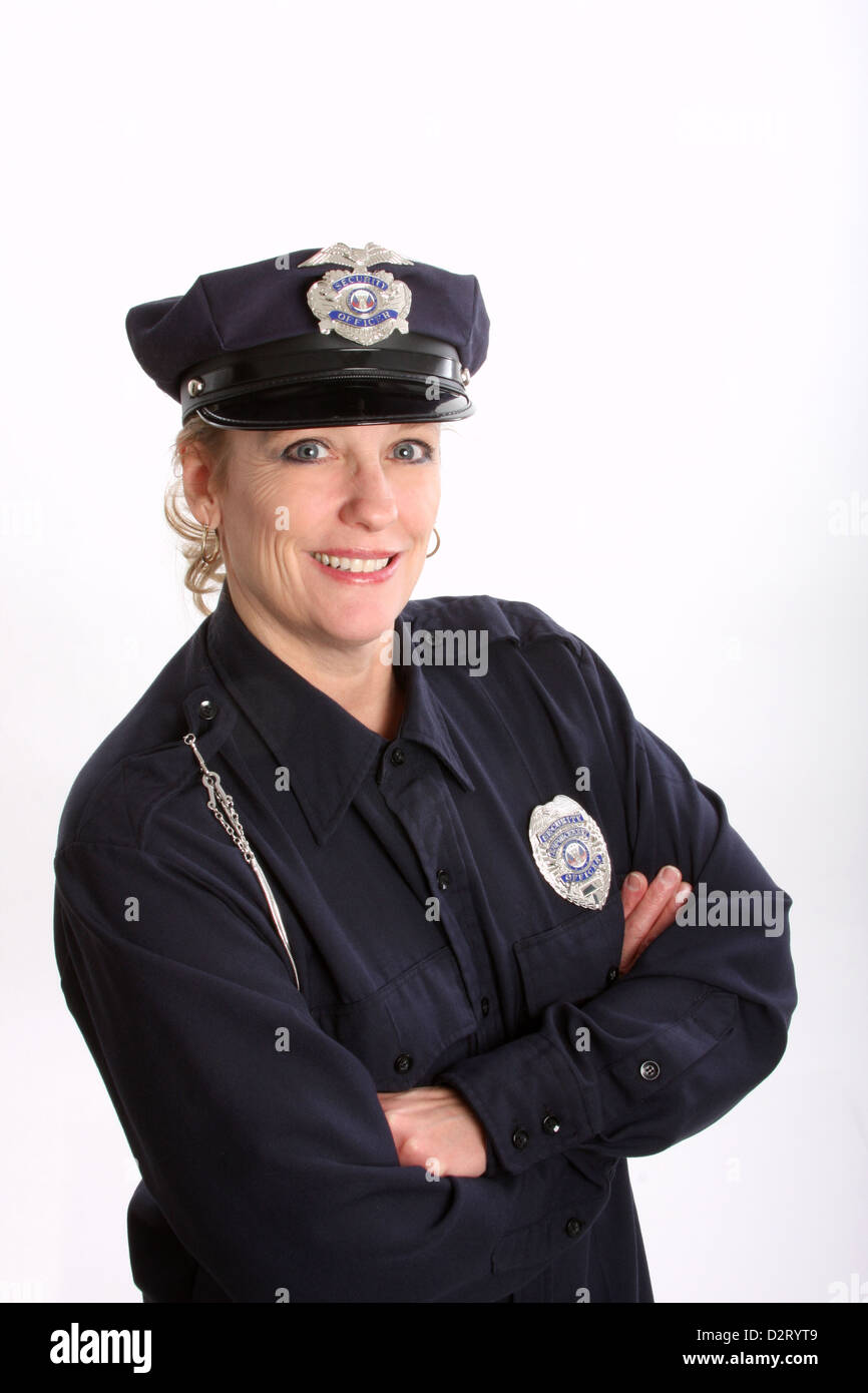 A woman security officer Stock Photo - Alamy