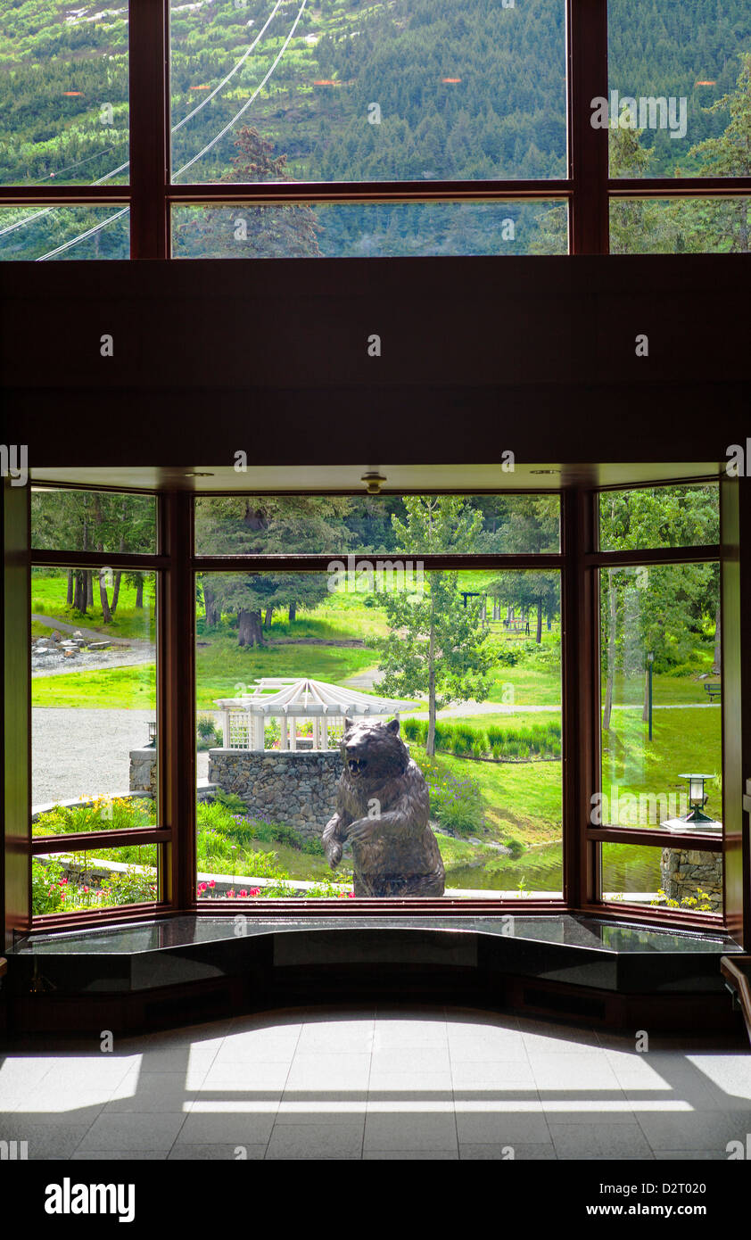 Large windows view the mountains, Aleyaska Resort & Ski Area, Aleyaska ...