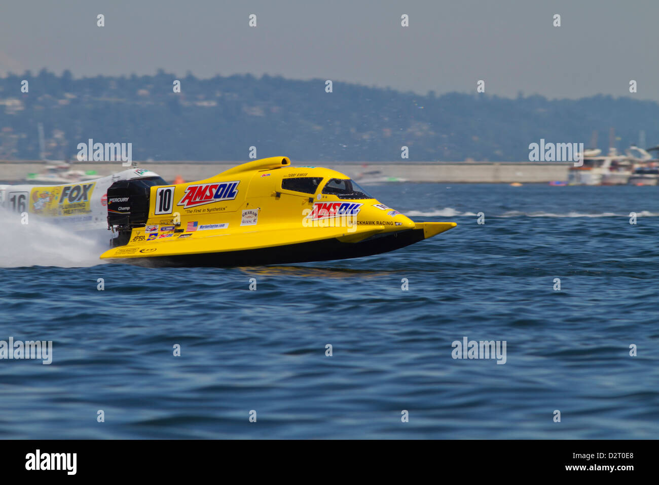 WA, Seattle, Seafair, Formula One (F1) Outboard Racing Boats, Lake ...