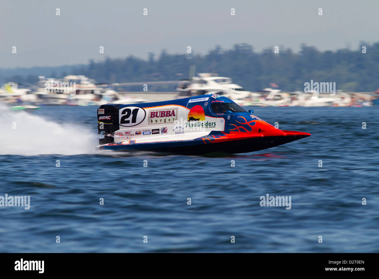 WA, Seattle, Seafair, Formula One (F1) Outboard Racing Boats, Lake ...