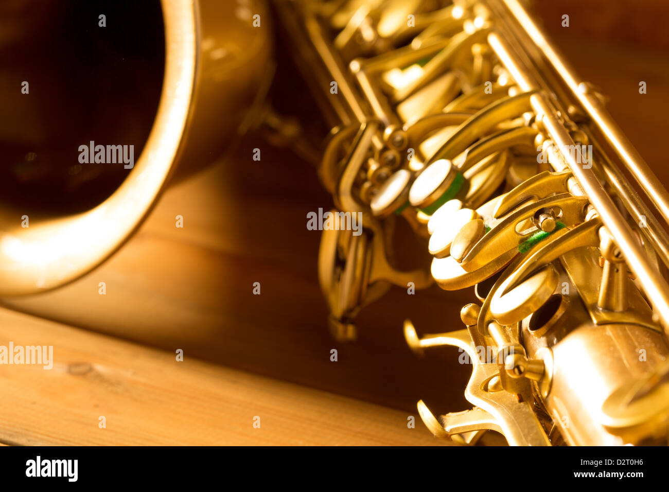 Sax golden tenor saxophone in vintage retro background Stock Photo - Alamy