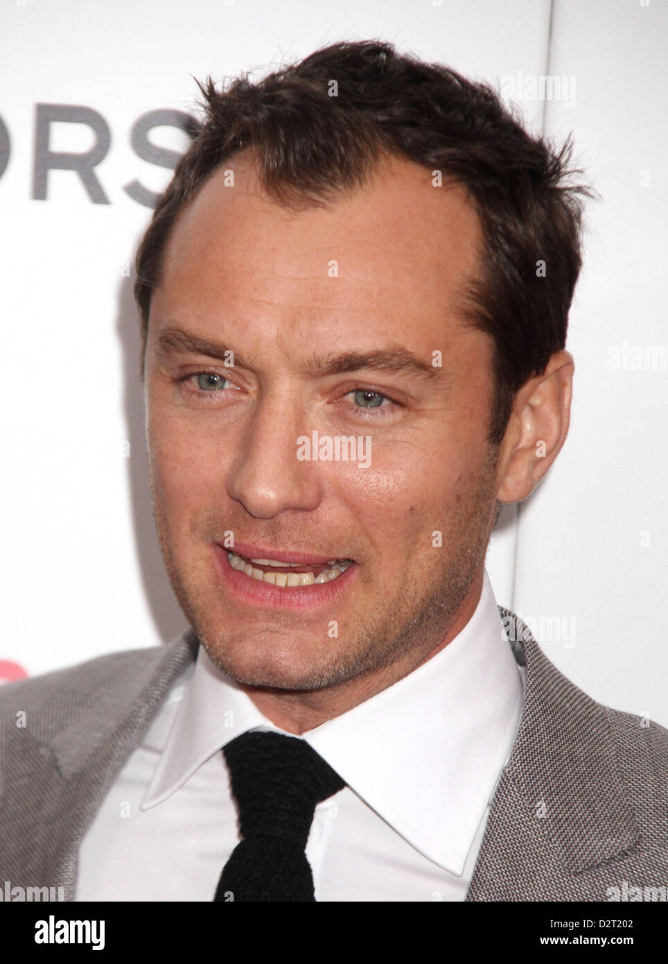 New York, USA. 31st January 2013. Actor JUDE LAW attends the New York ...