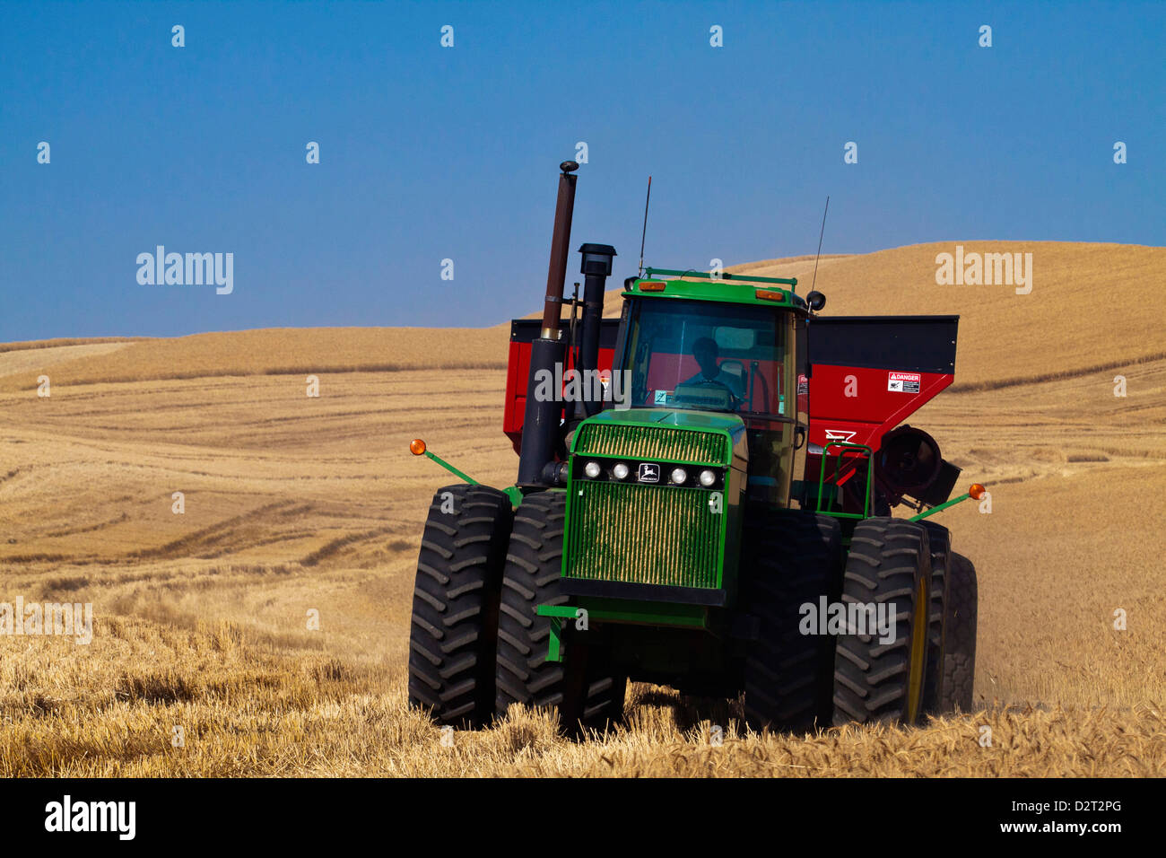 North America. Washington. Palouse Country. Wheeled Field Tractor ...