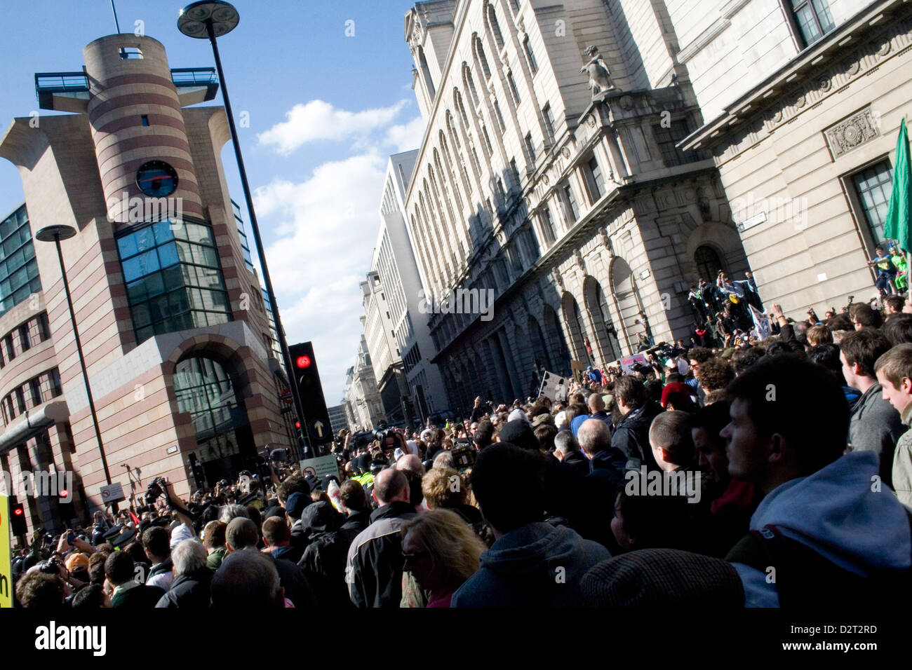 Scenes from the G20 protests in London in 2009 Stock Photo - Alamy
