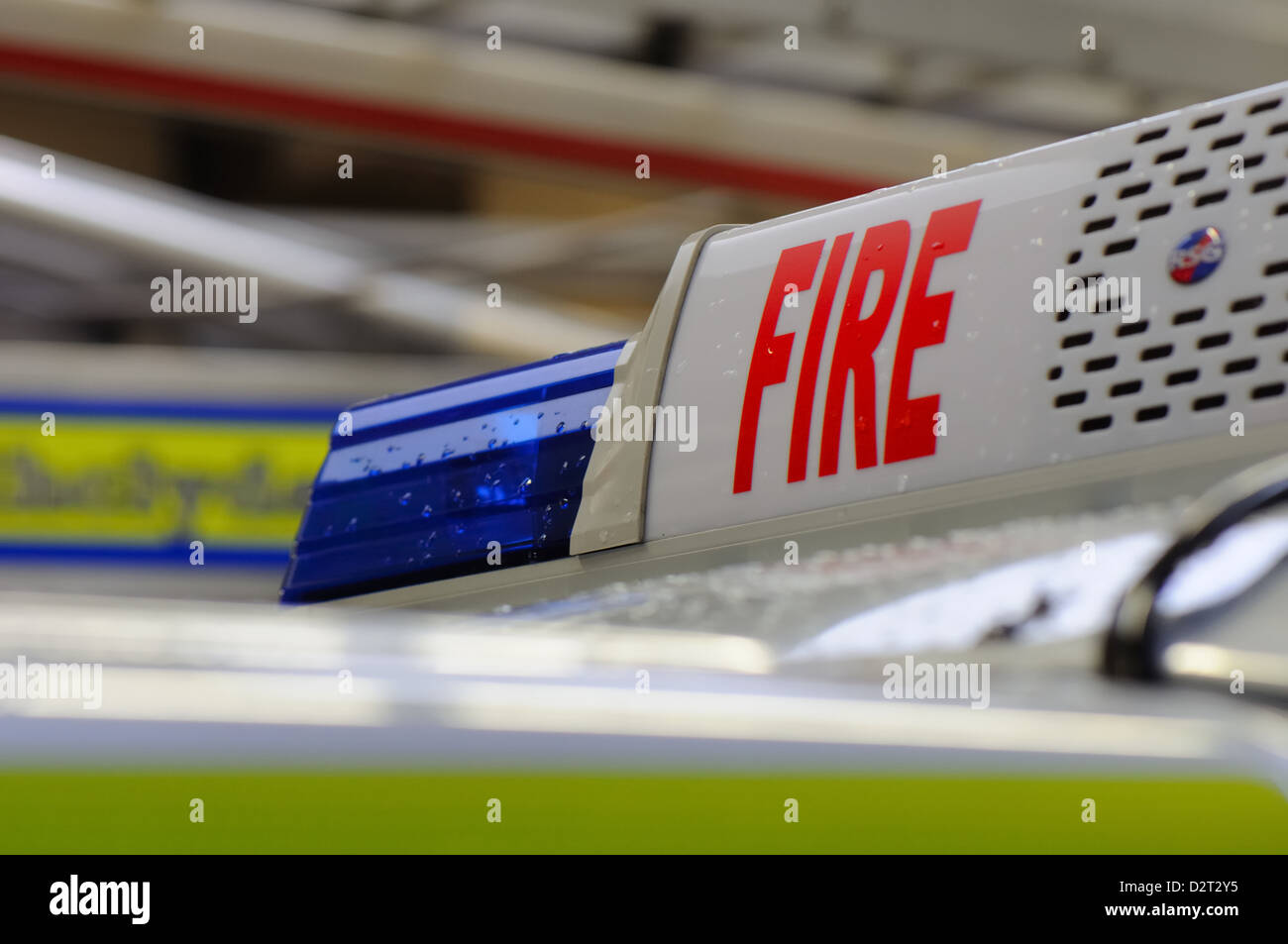 Emergency service vehicle light bar Stock Photo - Alamy
