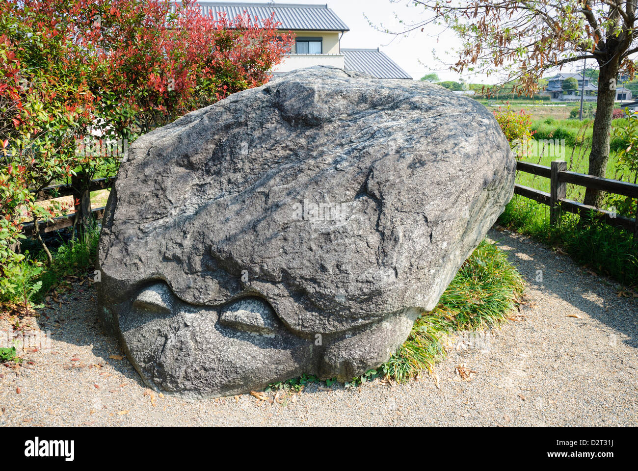 Ancient stone carving in the shape of a tortoise or turtle Stock Photo ...