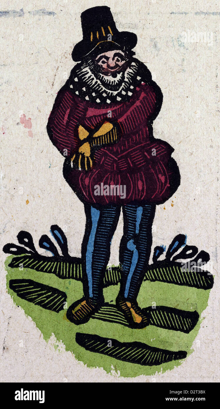 illustration of English tales folk tales and ballads. A man in ...