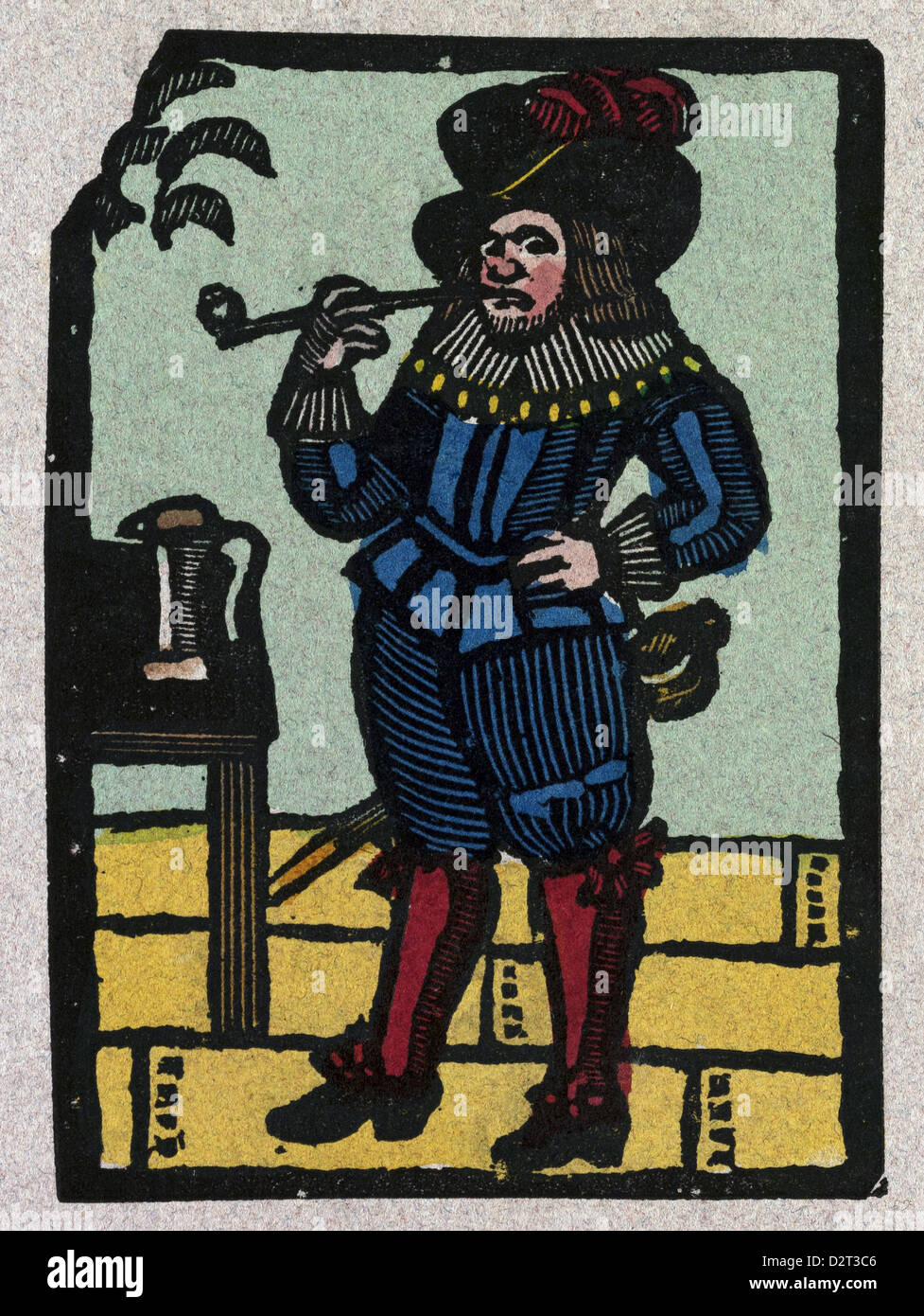 Man smoking a pipe illustration hi-res stock photography and images - Alamy