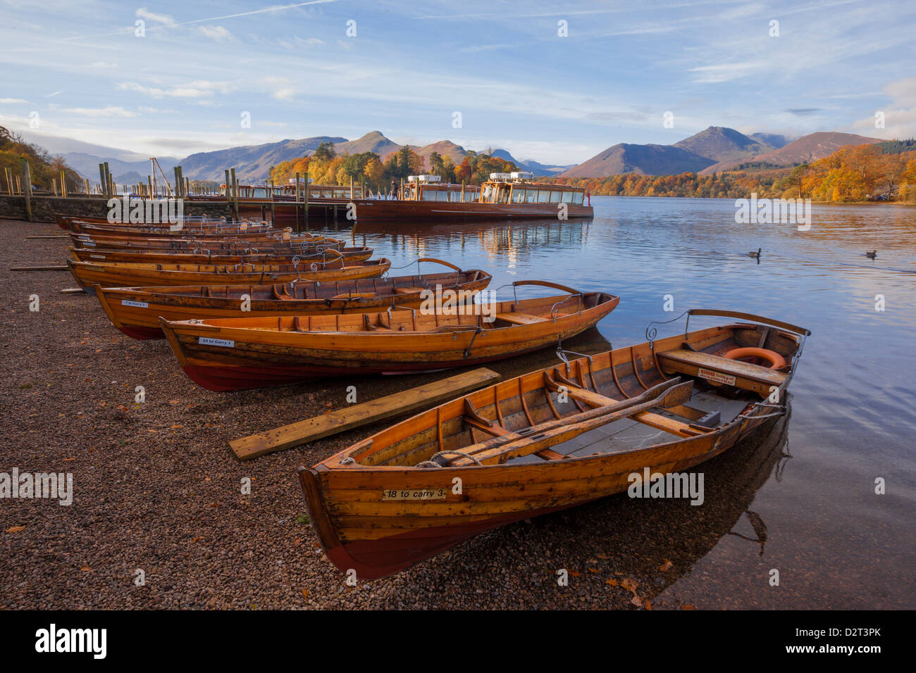 Mountain Lake With Rowing Boats High Resolution Stock Photography and ...