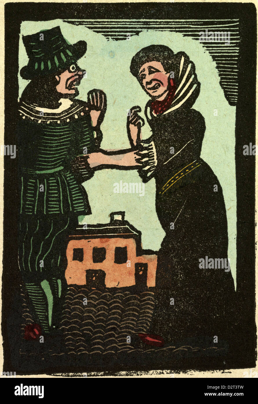 illustration of English tales folk tales and ballads Stock Photo - Alamy