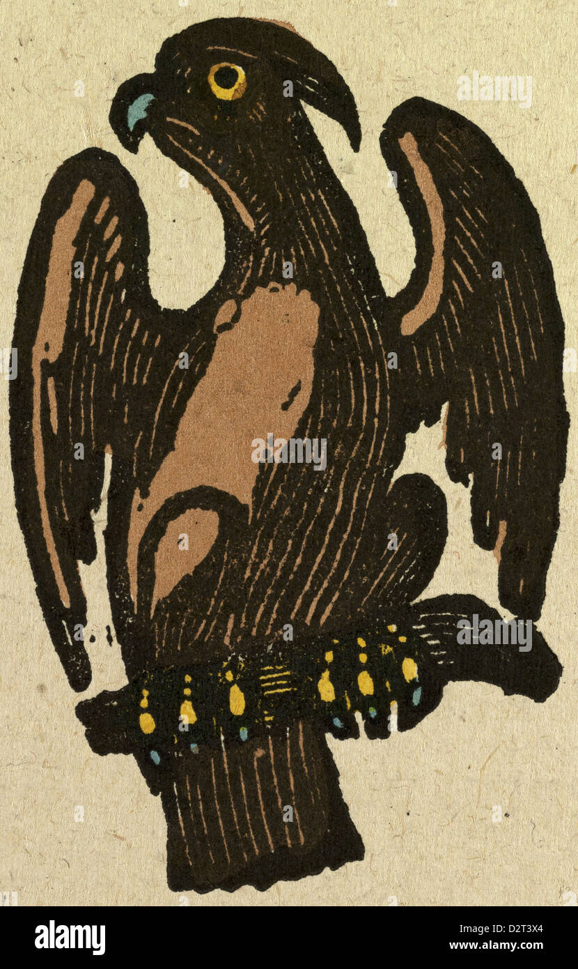 illustration of English tales folk tales and ballads. A bird Stock ...