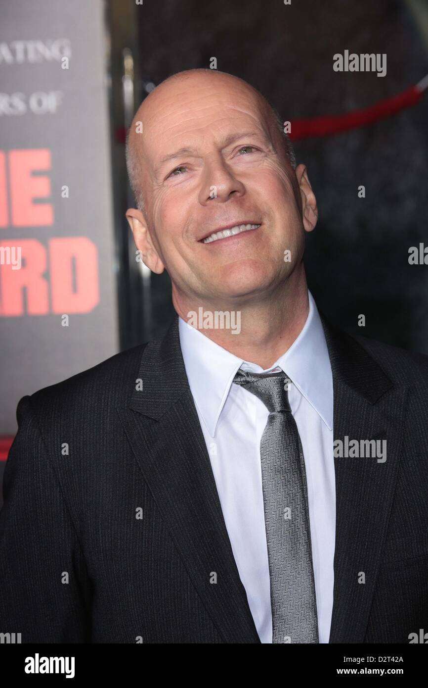 Los Angeles, California, USA. 31st January 2013. Actor BRUCE WILLIS at ...