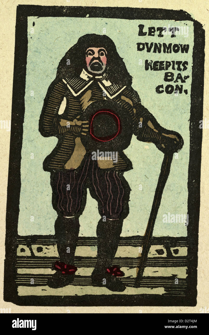 illustration of English tales folk tales and ballads. A man talking ...