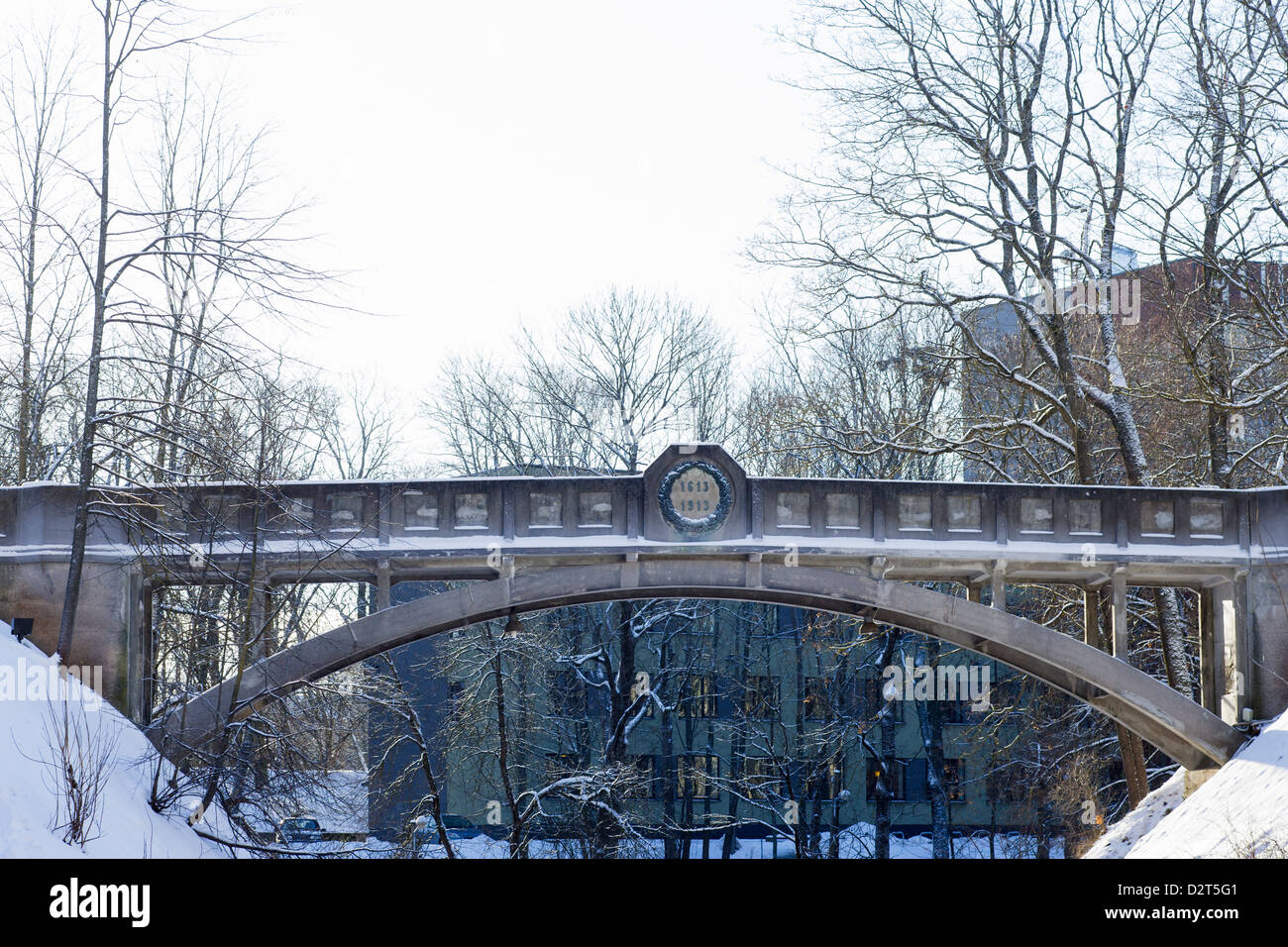 Devil's bridge in Toomemäe, Tartu Stock Photo - Alamy