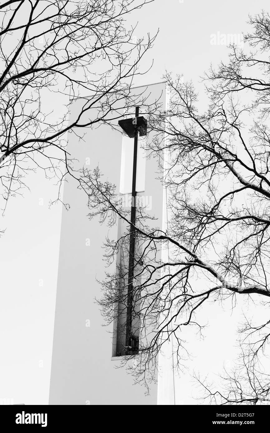 Bell tower of a modern church Stock Photo - Alamy