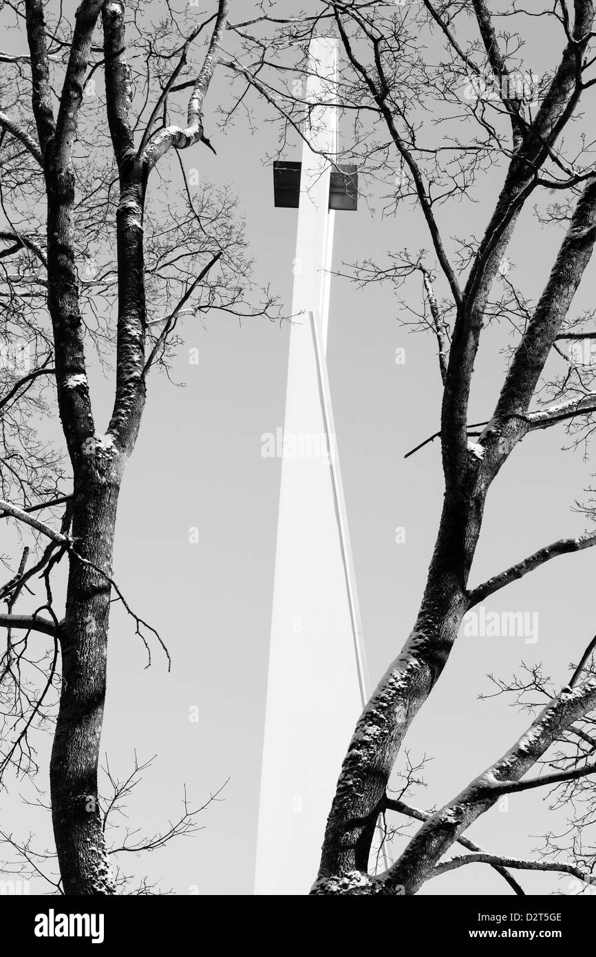 Bell tower of a modern church Stock Photo - Alamy