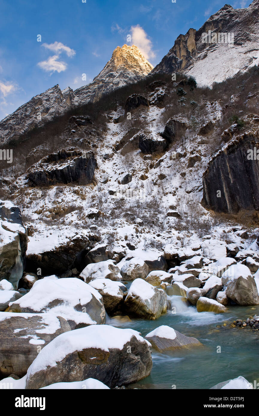 Modi Khola River, Annapurna Himal, Nepal, Himalayas, Asia Stock Photo ...
