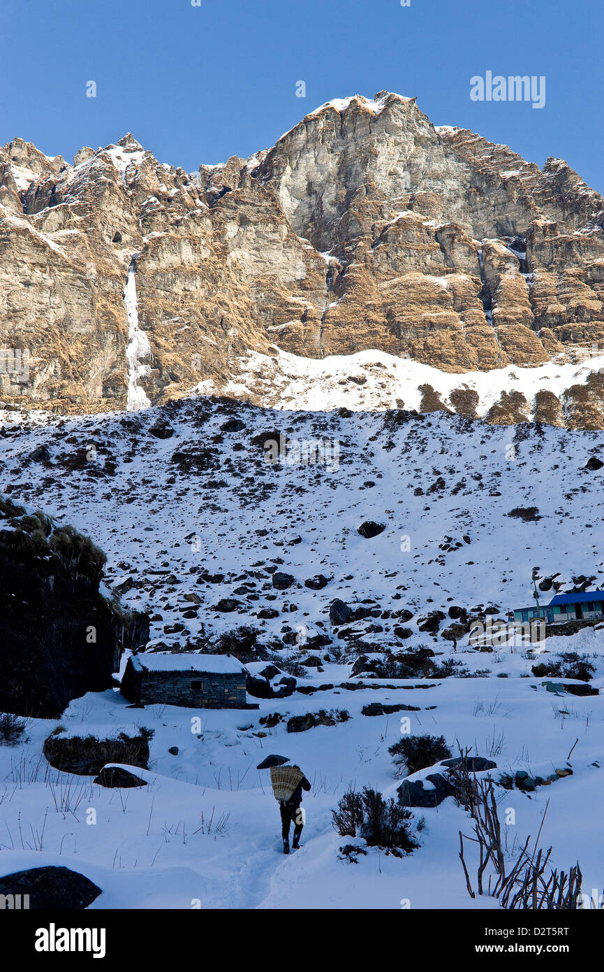 Machhapuchhare Base Camp at 3700 metres, Annapurna Himal, Nepal ...