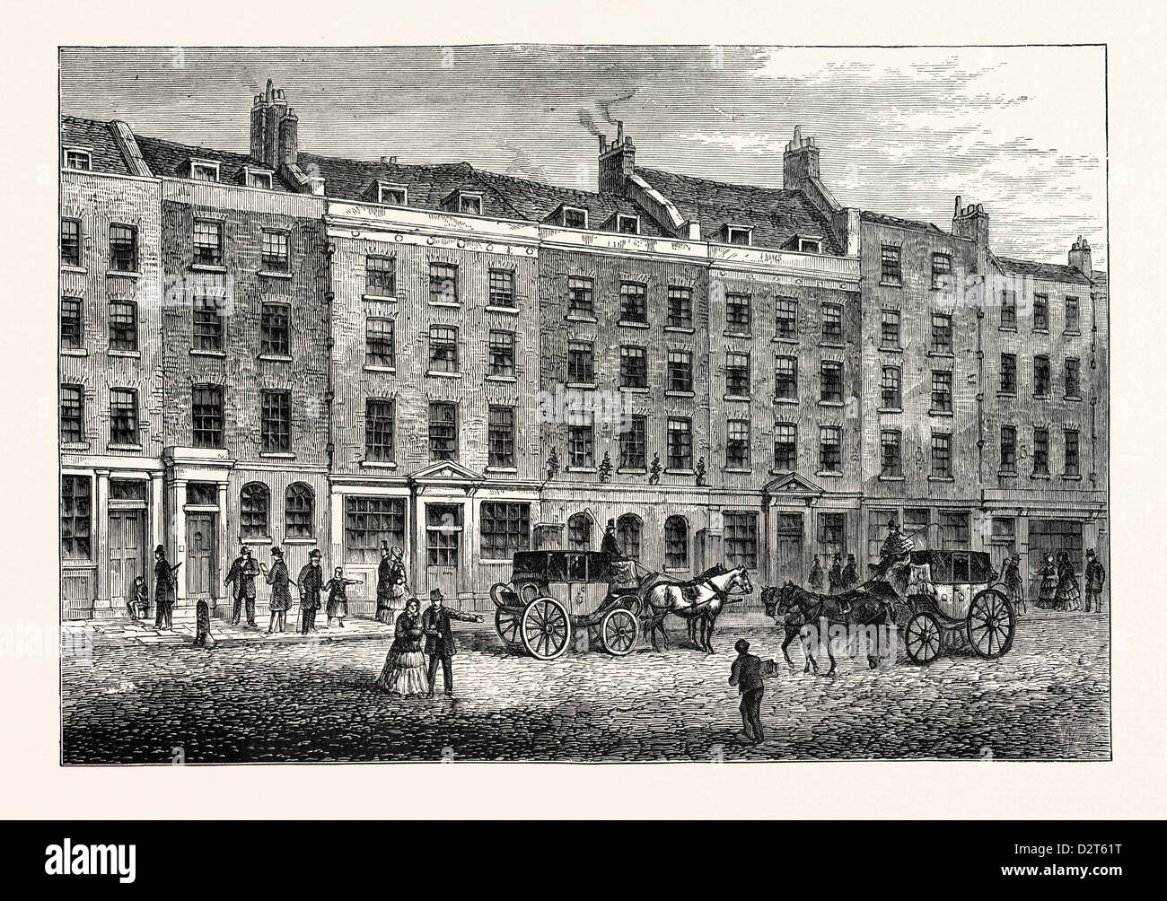 HOARE'S OLD BANKING HOUSE FROM A DRAWING BY SHEPHERD 1838 IN THE CRACE ...