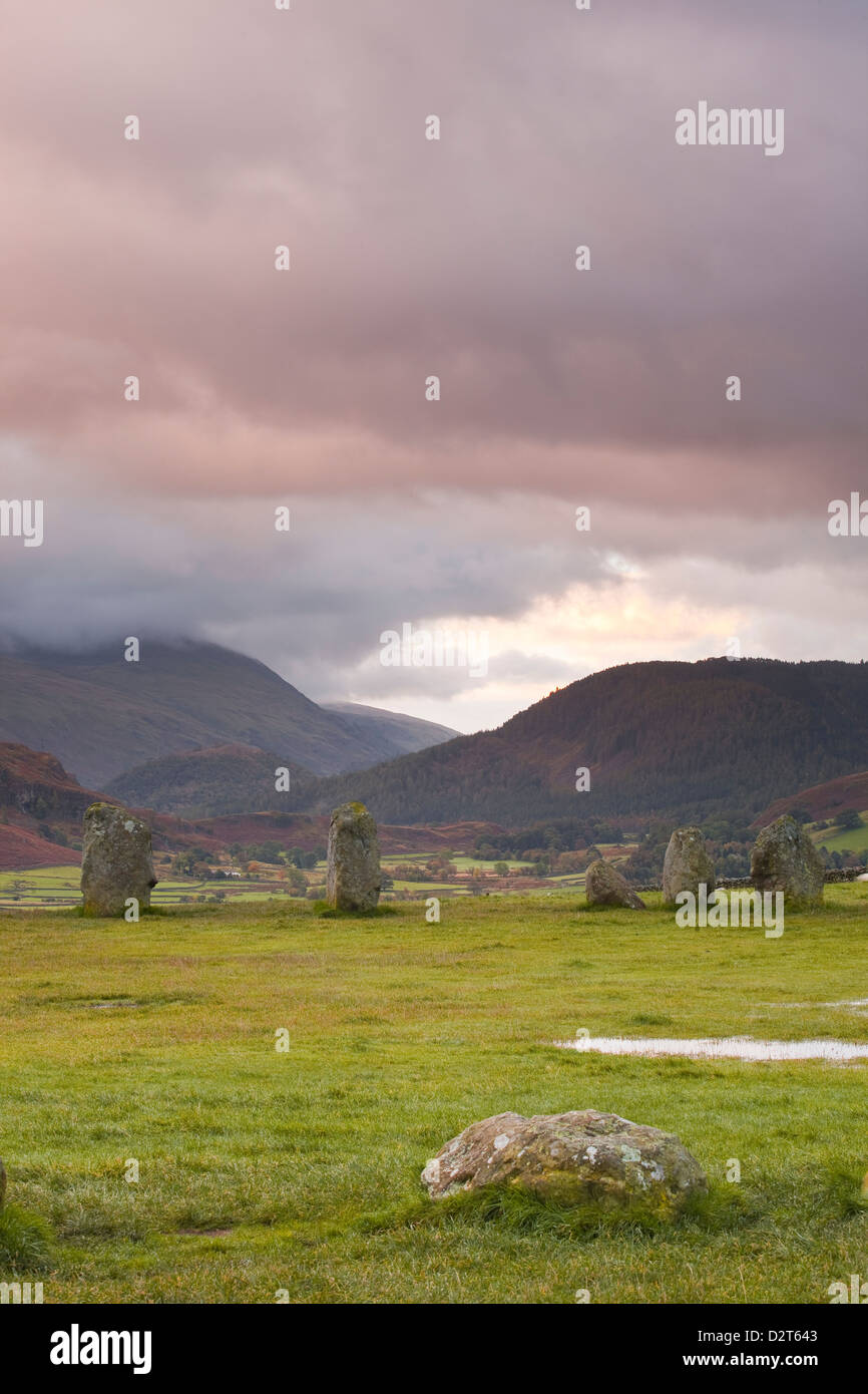 Castlerigg stone circle in the Lake District National Park, Cumbria ...