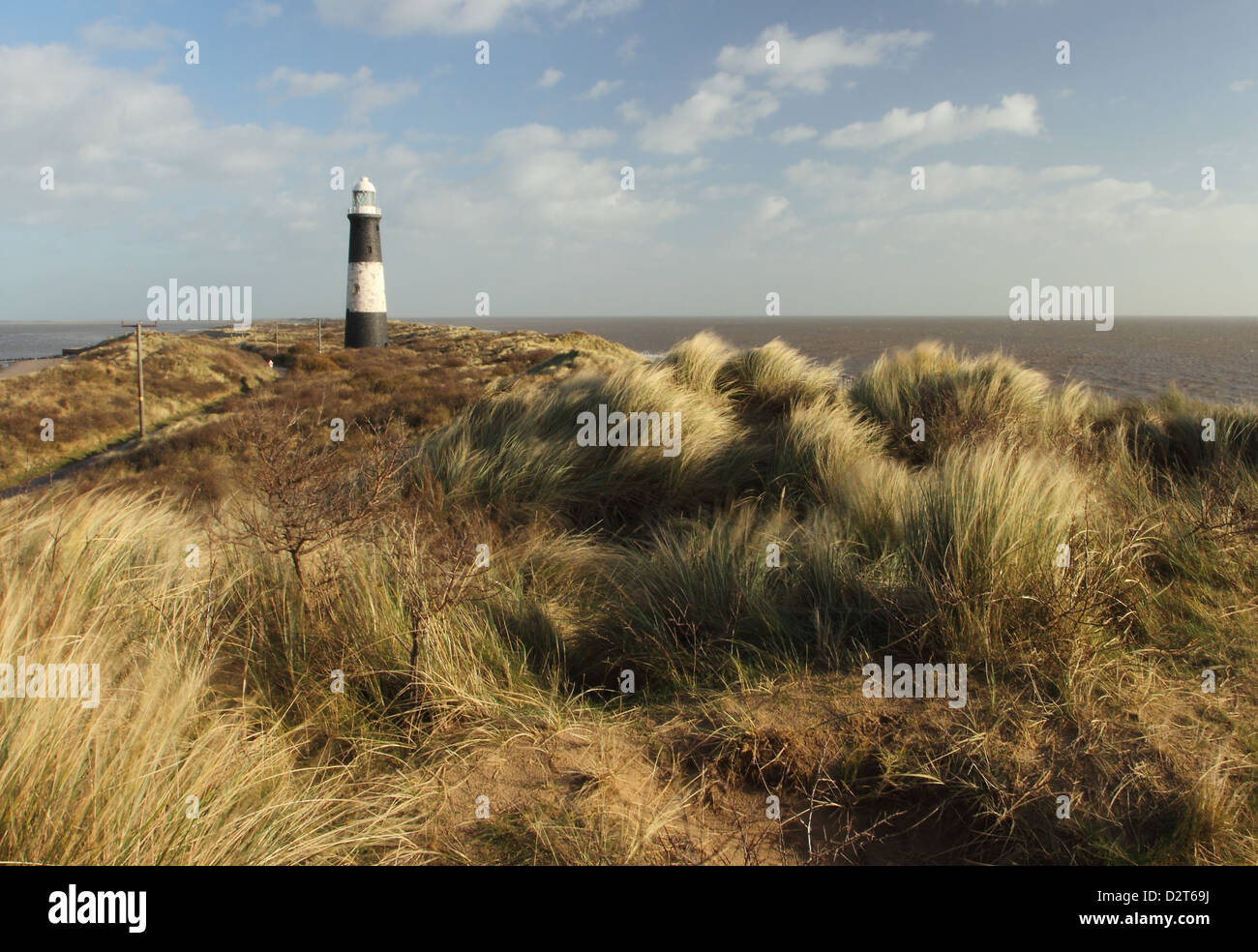 spurn point lighthouse yorkshire coast UK Stock Photo - Alamy