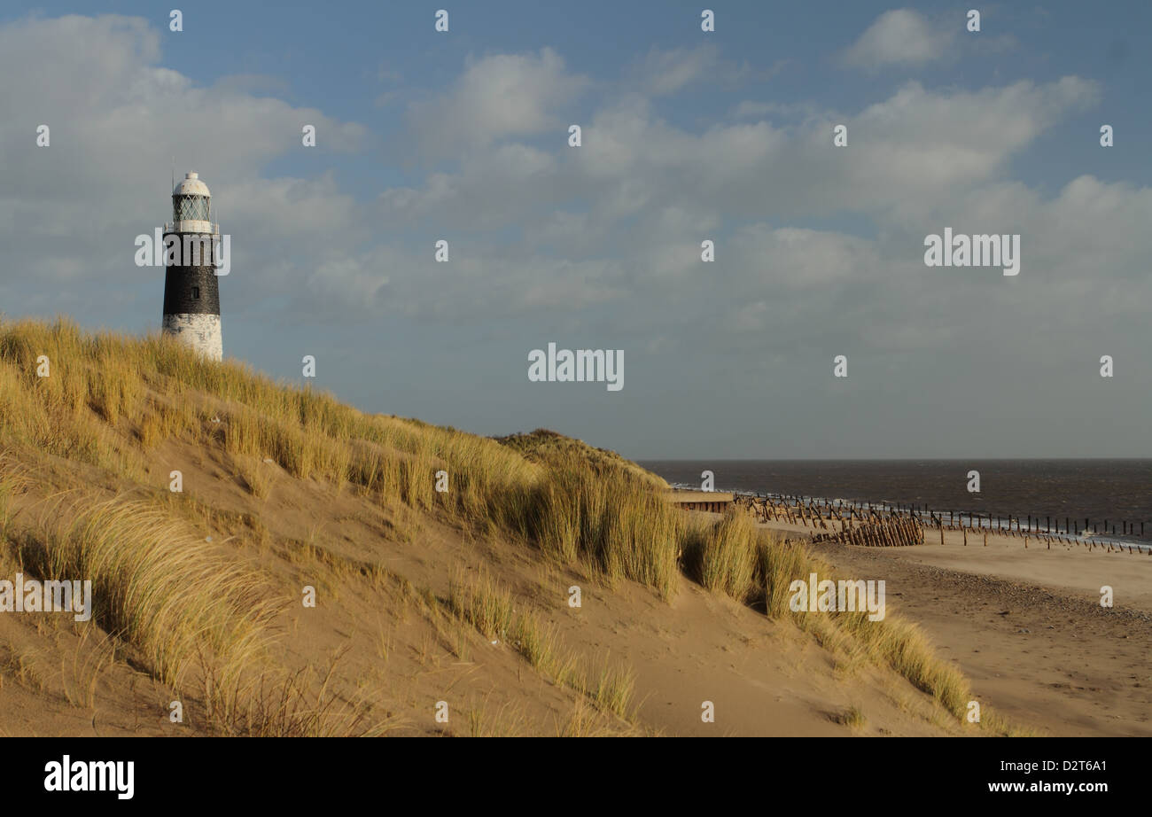 spurn point lighthouse yorkshire coast UK Stock Photo - Alamy