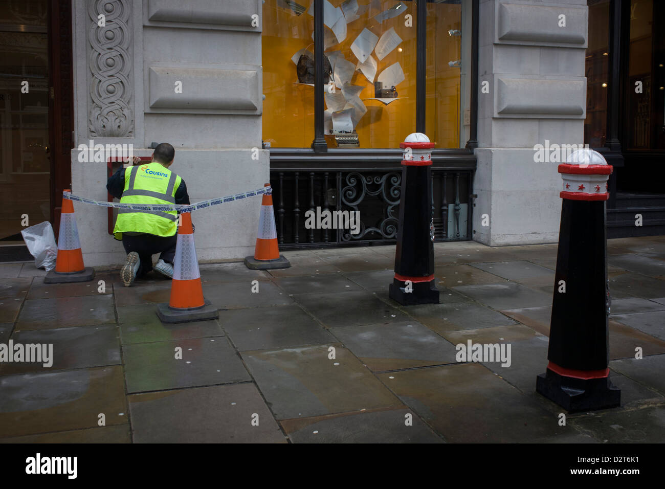 Coned off area hi-res stock photography and images - Alamy