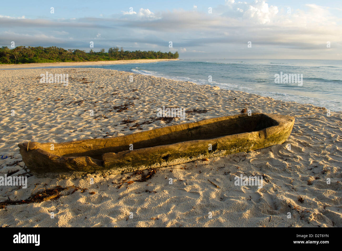 Dugout canoe, Diani Beach, Kenya Stock Photo - Alamy