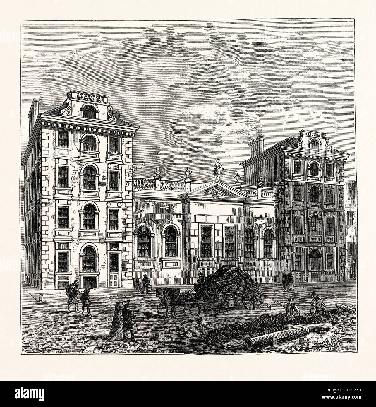 OLD ST. PAUL'S SCHOOL 1750 LONDON Stock Photo - Alamy