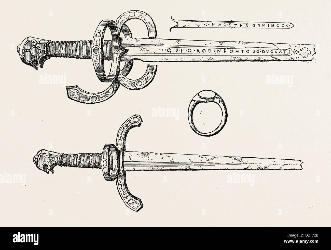 SWORD DAGGER AND RING OF KING JAMES IV. OF SCOTLAND Stock Photo - Alamy
