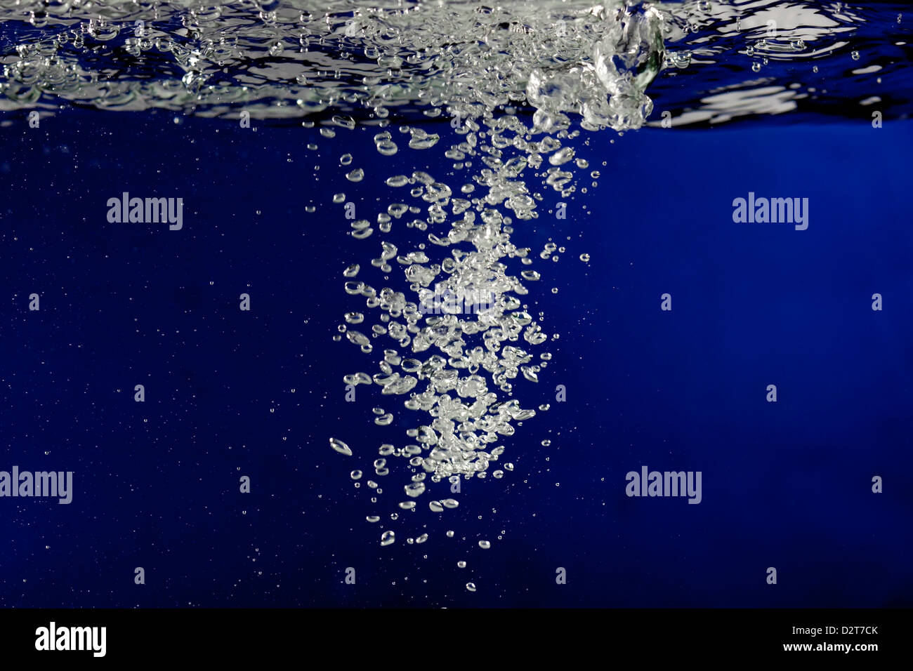 Water splash bubbles abstract background in blue Stock Photo - Alamy
