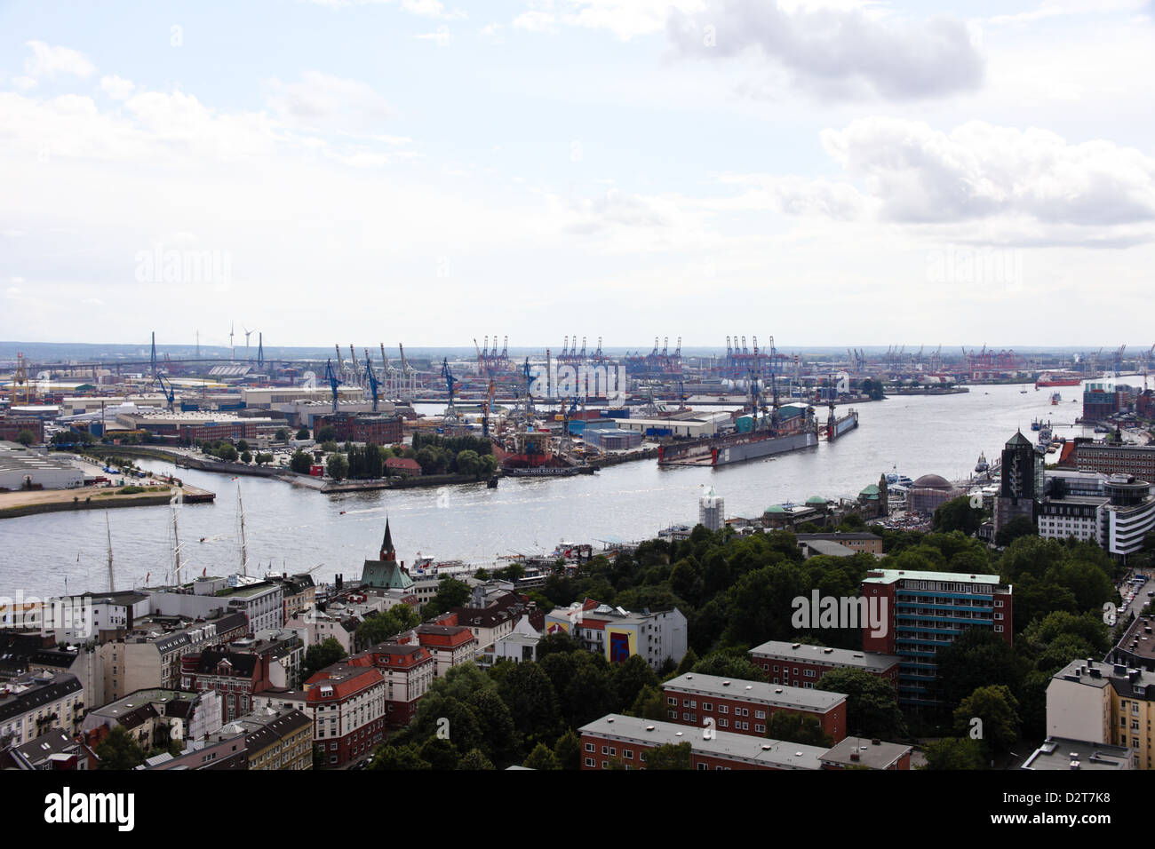 The Port of Hamburg in Germany Stock Photo - Alamy