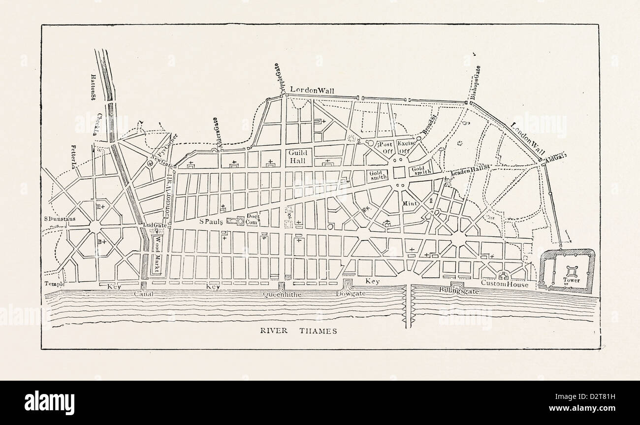 WREN'S PLAN FOR REBUILDING LONDON Stock Photo - Alamy