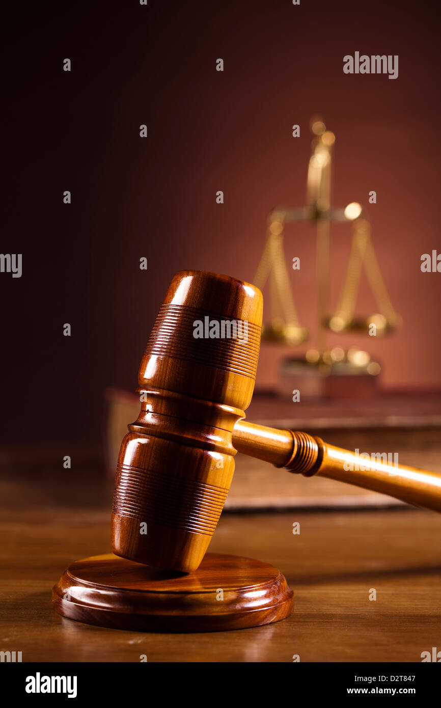 Judges wooden gavel Stock Photo - Alamy