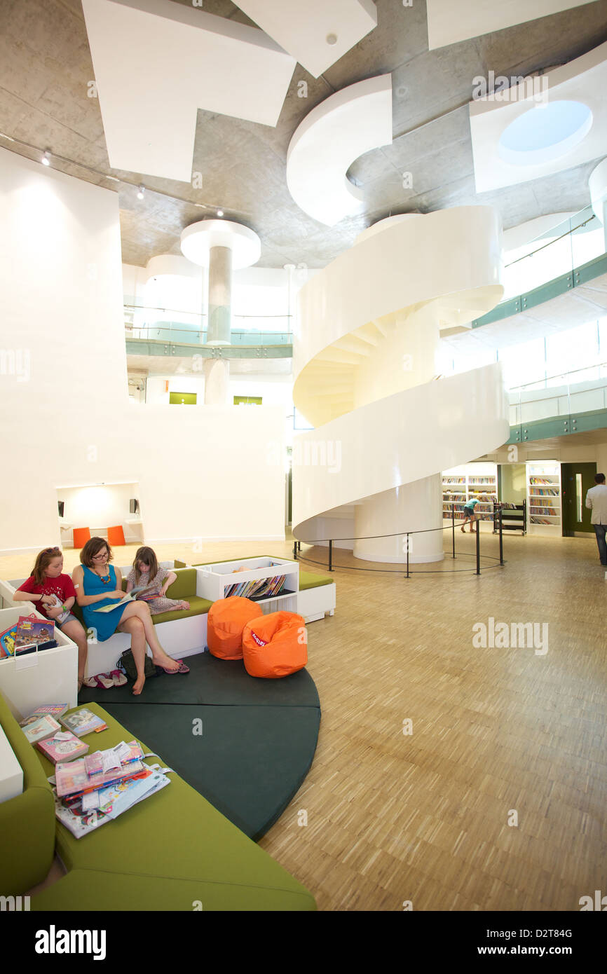 Interior of Clapham Library London Stock Photo - Alamy