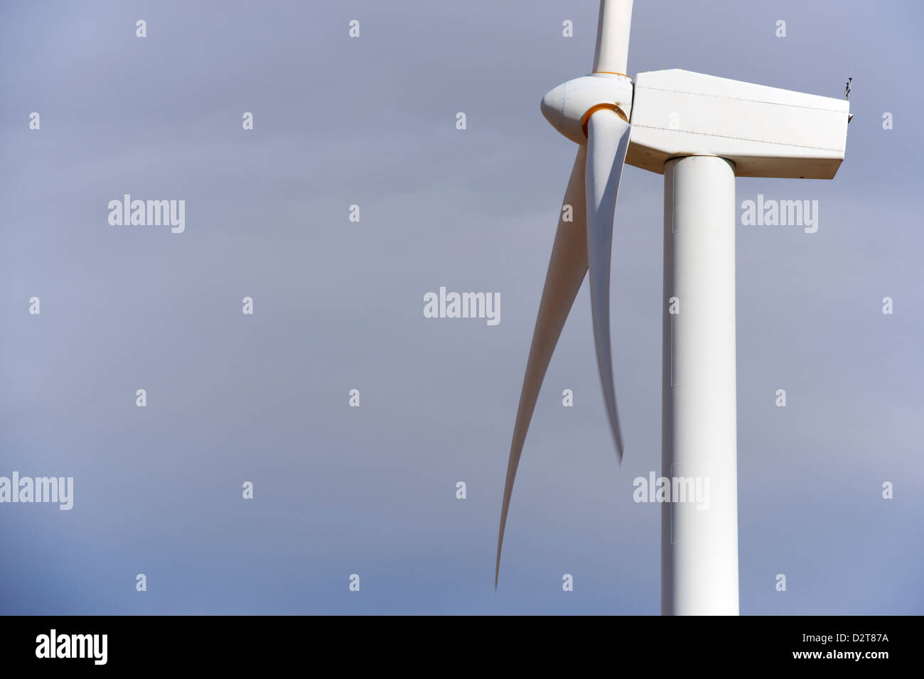 closeup of a windmill for renewable electric energy production Stock ...